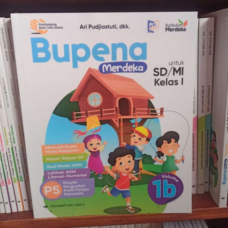 Jual BUKU BUPENA MERDEKA VOLUME 1B KELAS 1 SD MI ERLANGGA KURIKULUM ...