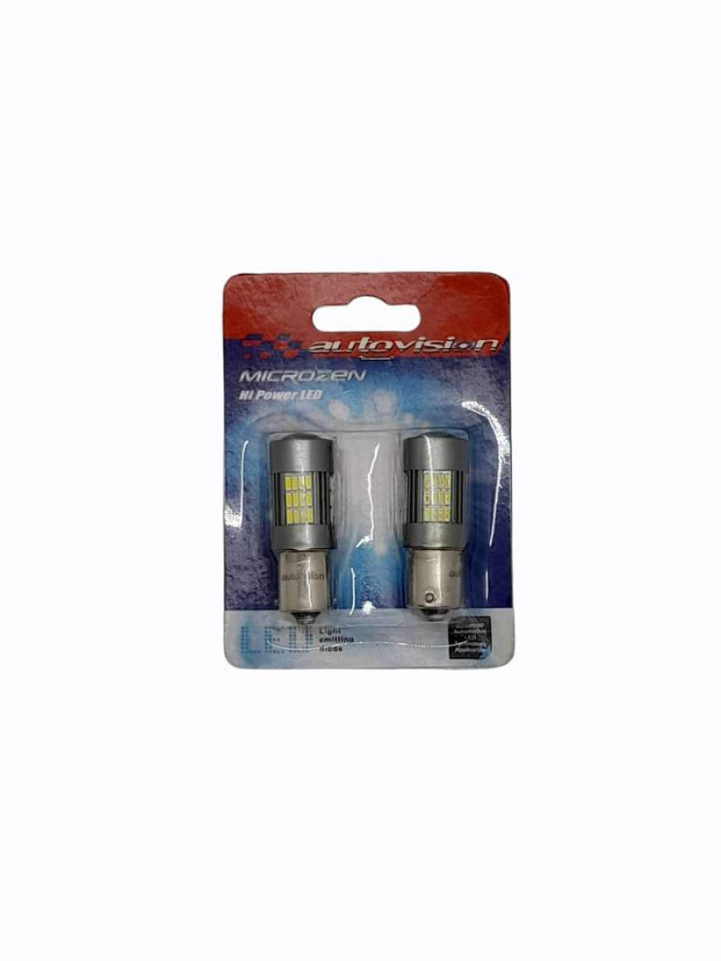 Jual MICROZEN LED S25 AUTOVISION BA15S 30V WHITE SET di Seller Nusa Indah Semarang - Krobokan-2 ...