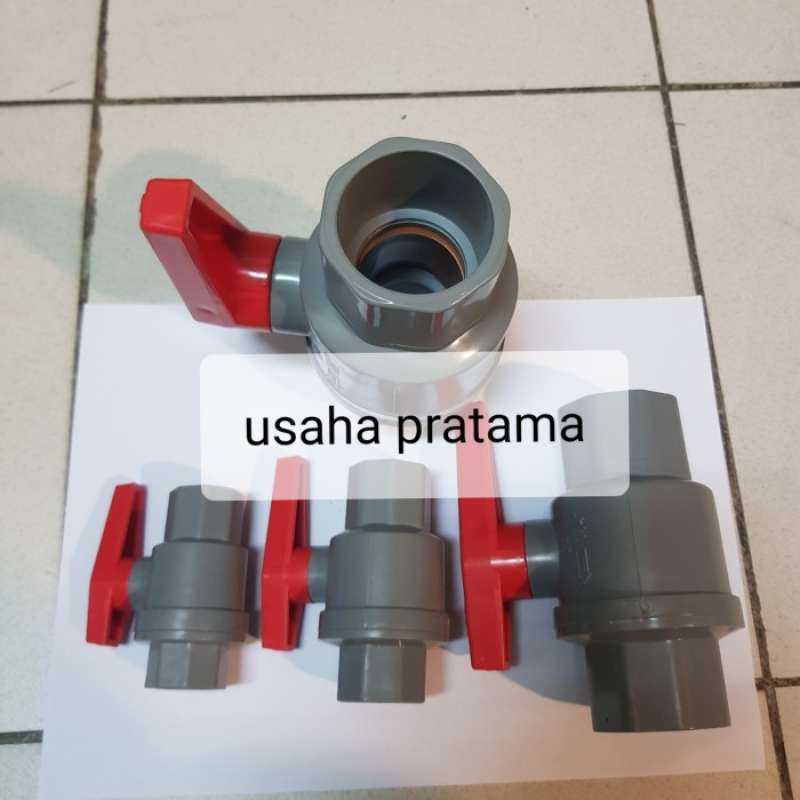 Promo Ball Valve Stop Kran Pvc Polos Soket 4 Inch Diskon 33% di Seller ...