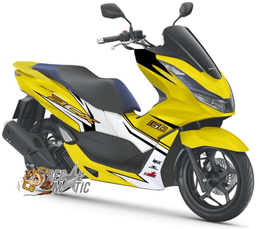 Jual Decal Stiker Full Body Motor Honda Pcx 150 / 160 Grafis Simpel ...