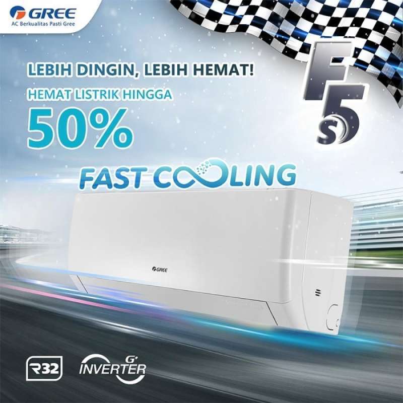 Jual AC GREE 1/2 PK INVERTER GWC-05F5S With Automatic Smart Cleaning ...