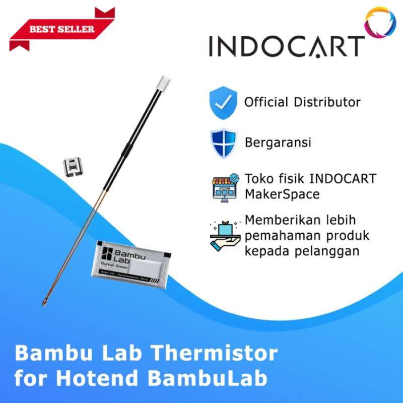 Promo INDOCART 3D Printer Parts Bambu Lab Thermistor for Hotend ...