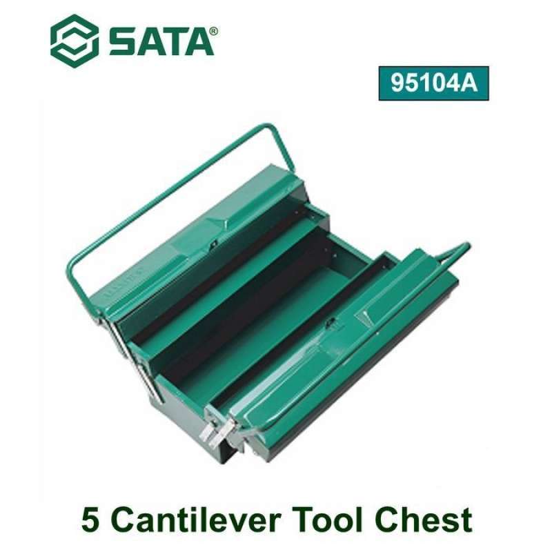 Promo Sata Tool Box Perkakas Besi 95104a Sata 5 Cantlever Tool Chest ...