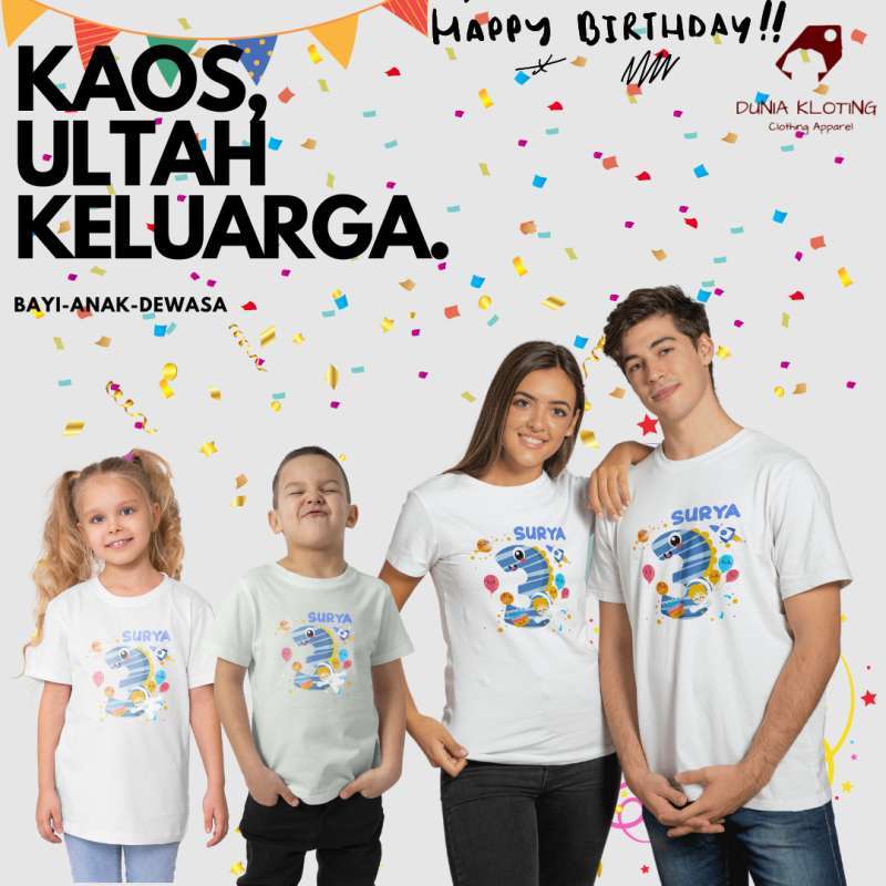 Jual Free Nama Kaos Ulang Tahun Couple Family / Baju Ulang Tahun Anak ... Jual Free Nama Kaos Ulang Tahun Couple Family / Baju Ulang Tahun Anak ...