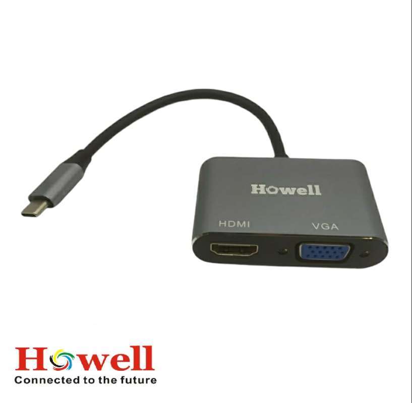Jual KABEL CONVERTER USB C to HDMI VGA (2in1) di Seller DALI TECHNOLOGY ...