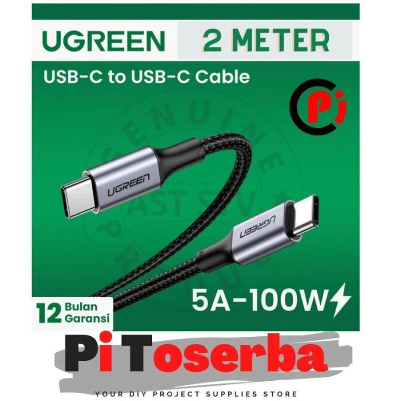 Jual Ugreen 80372 Kabel Usb Type C To Type C Pd 100w 20v 5a Panjang 2 Meter Di Seller Cybercom ...