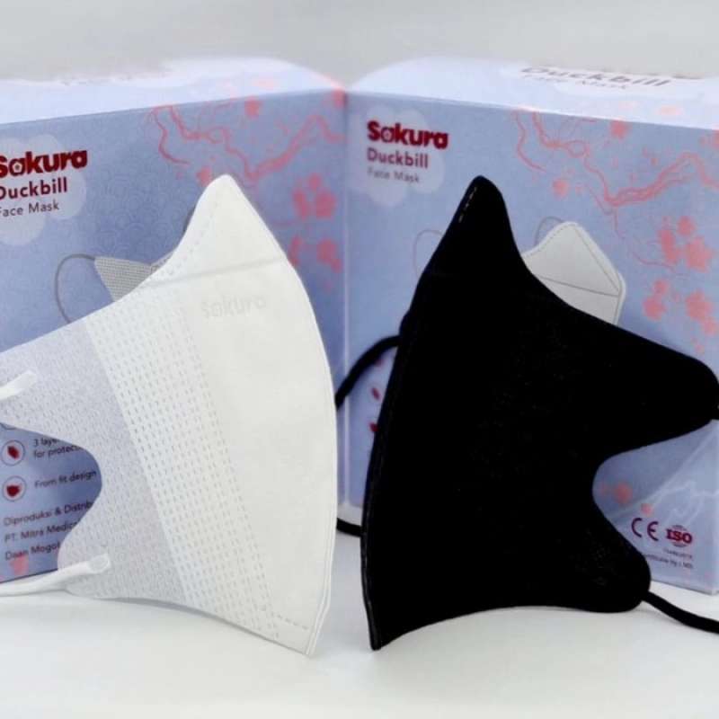 Masker 3 Ply Hitam Sakura Lengkap Harga Terbaru April 2024 | Blibli