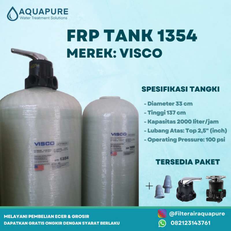 Promo Tangki FRP 1354 Visco / Tangki filter air 1354 / Tabung filter ...