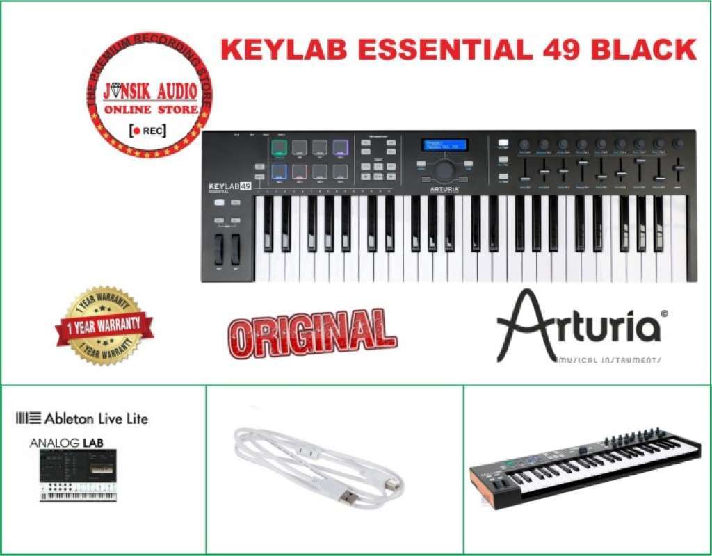 Promo Arturia KeyLab Essential 49 49-key Keyboard Controller Diskon 33% ...