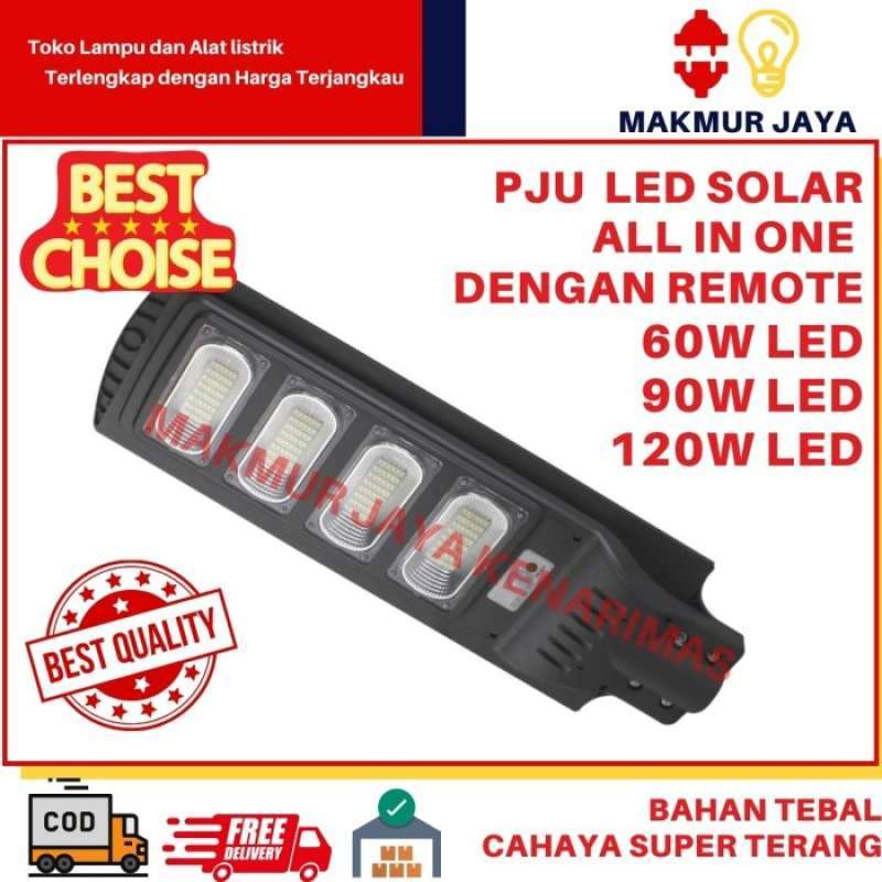 Promo Lampu Jalan Pju Led Solar Cell All In One 30W 60W 90W 120W Watt ...