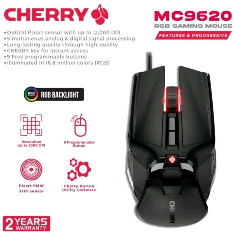 Jual CHERRY MC 9620 FPS Optical RGB Gaming Mouse MC9620 di Seller ...