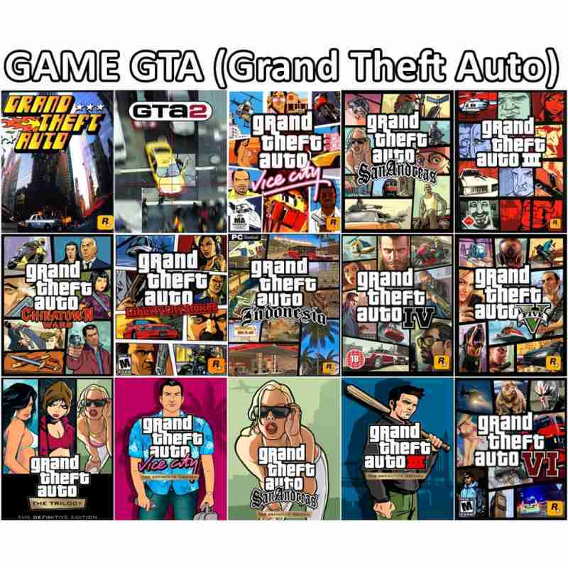 Promo GTA (Grand Theft Auto) Game untuk Komputer PC Laptop KOLEKSI ...