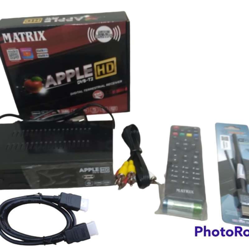 Promo Set Top Box Matrix Lengkap Dengan Kabel Hdmi Dan Dongle - Matrx ...