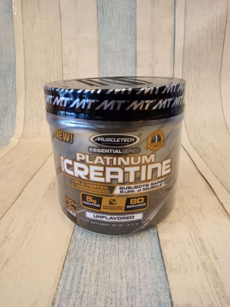Promo Creatine Monohydrate Muscletech Essential Series, Platinum 400g ...