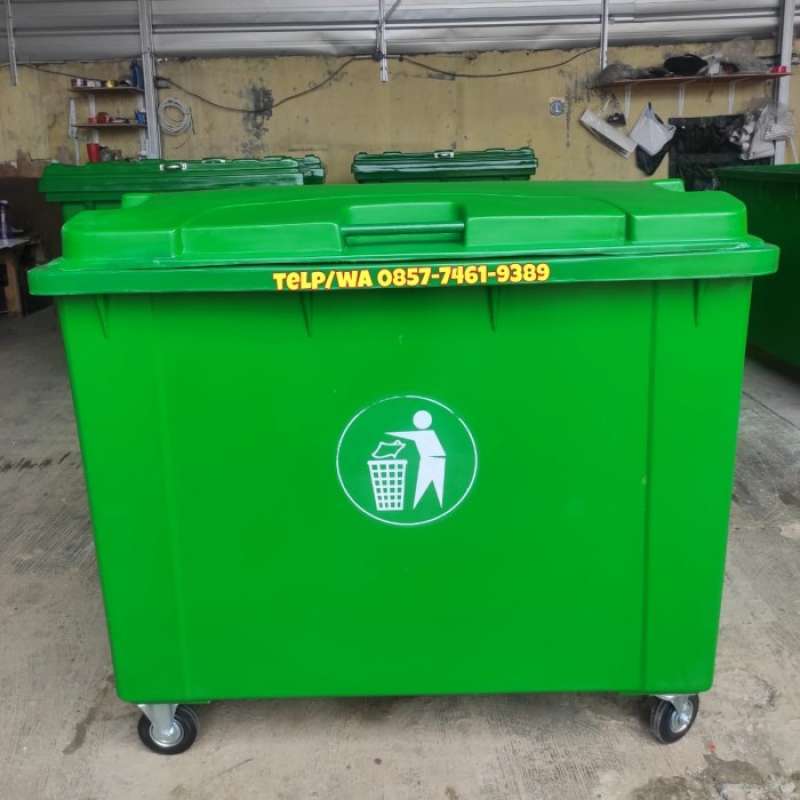 Jual TEMPAT SAMPAH BESAR-TONG SAMPAH BESAR-BAK SAMPAH BESAR FIBER 660 LITER di Seller Toko ...