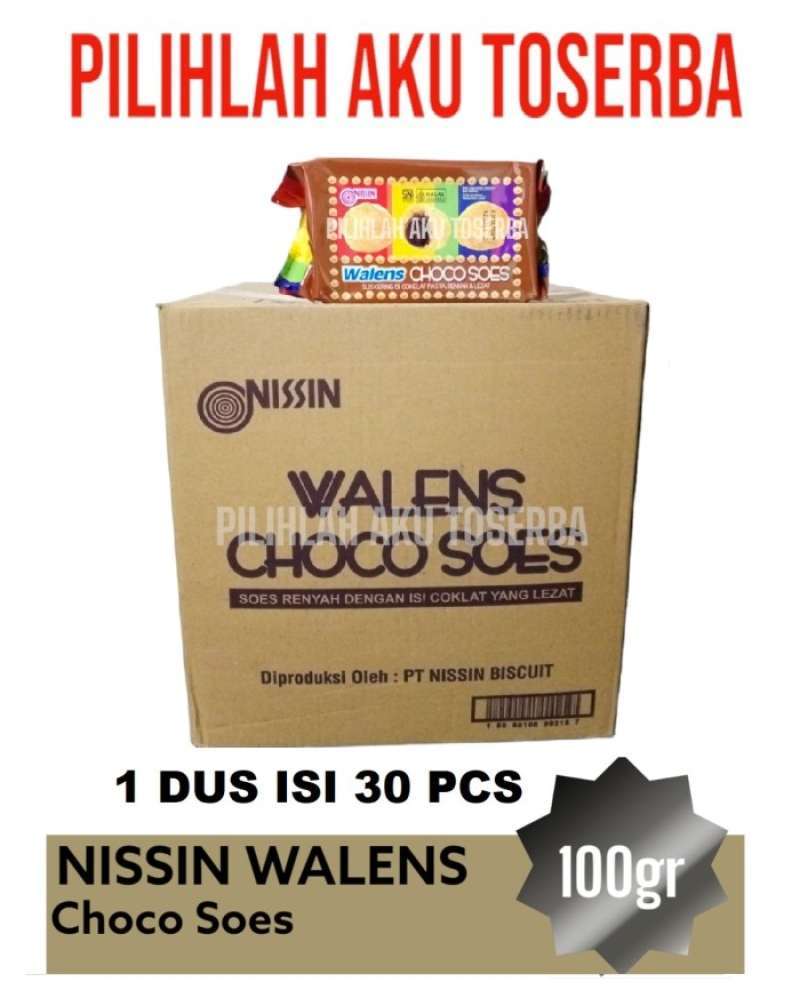 Promo Biskuit Nissin WALENS CHOCO SOES 100 gr - ( HARGA 1 DUS isi 30 pcs ) Diskon 10% di Seller ...
