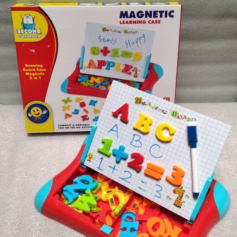 Promo alat bantu belajar magnetic learning case drawing board 2in1 5005 ...