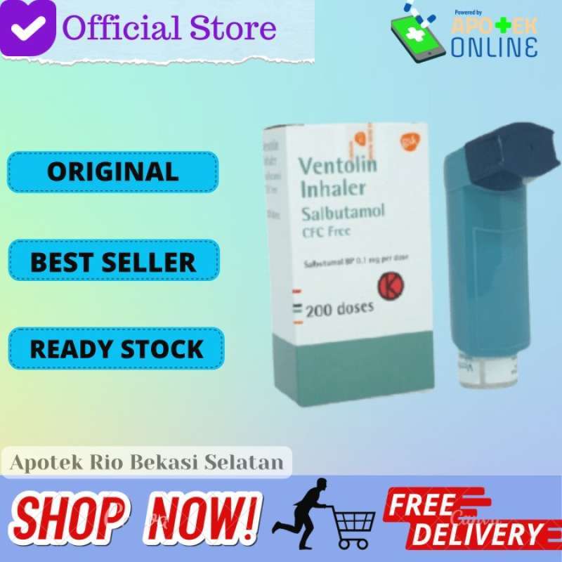 Promo Ventolin Inhaler 100 Mcg 200 Dosis/Salbutamol/Inhaler Asma/Sesak ...