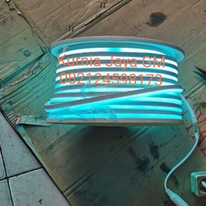 Promo Lampu LED Selang Neon Flex / Selang Susu 10 meter - ICE BLUE ...