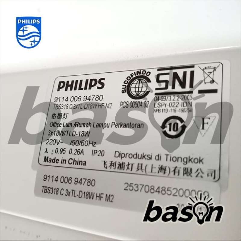 Jual Philips Tbs318 C 3xtld-18w Hf M2 Recessed - Housing Tl 60cm Di ...