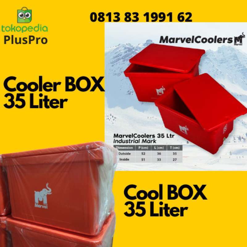 Jual Cooler Box Ice 35 Liter Marvel / Cool Box / Kotak Boks Box Es Di ...
