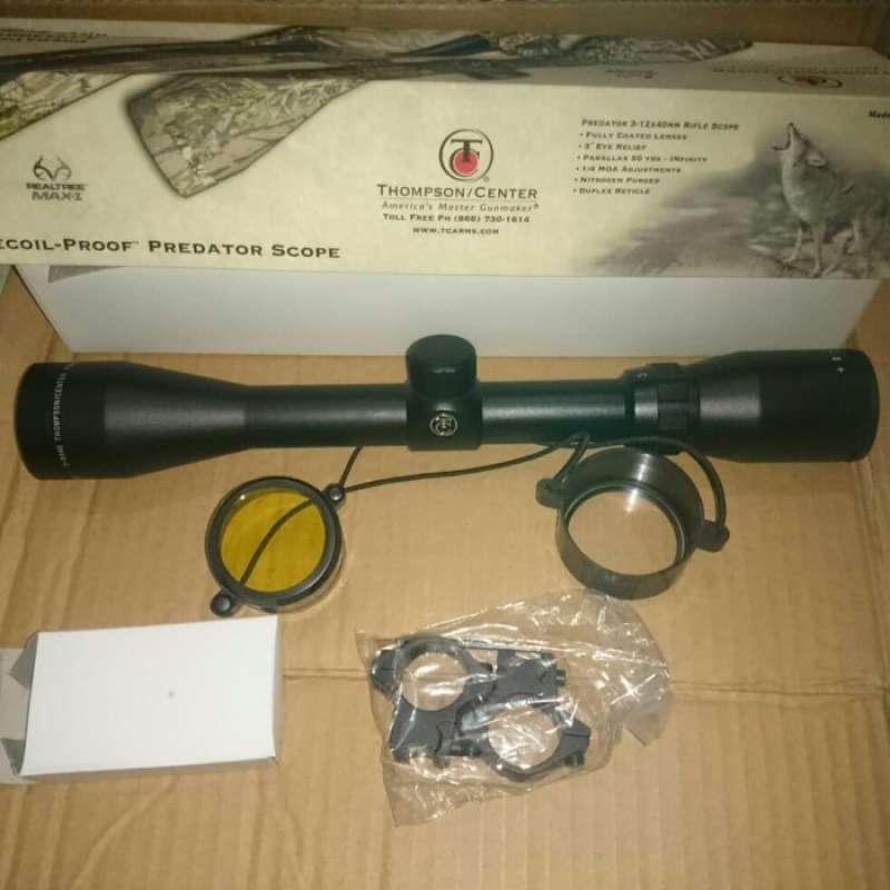 Jual Rifle Scope Predator 3-12X40Mm Original Thompson/Center Telescope ...