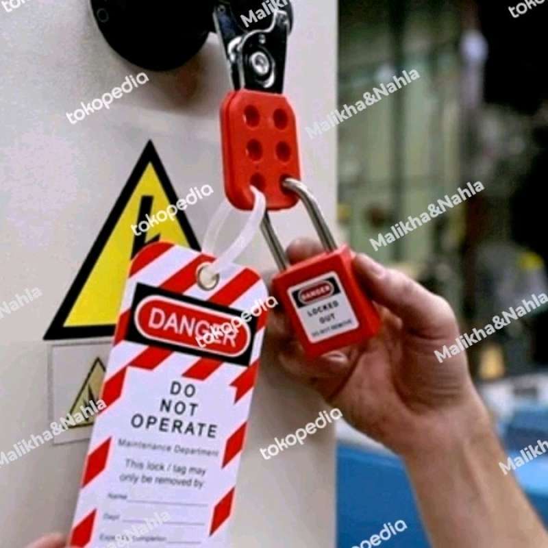 Promo Lockout Tagout Kit With Hasps, Loto Tags, Red Safety Padlocks ...