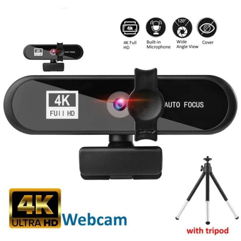 Jual Webcam Full Hd 2K 4K Pc Laptop Camera Auto Focus Video Call Gmeet ...