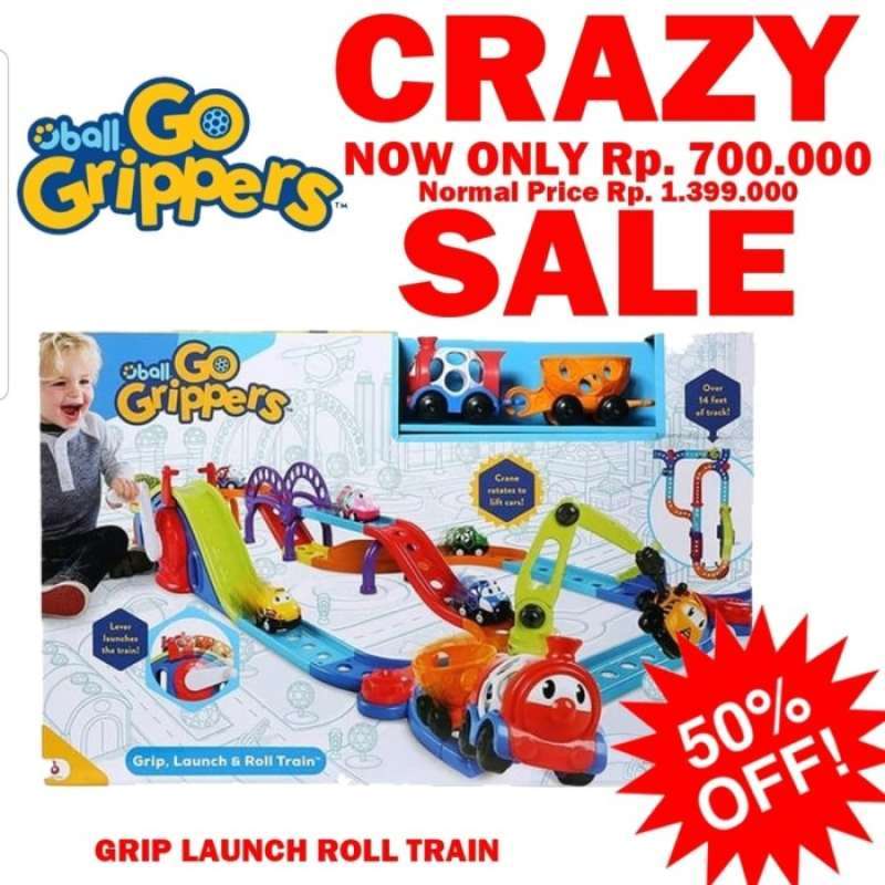 Promo Oball Go Grippers, Grip Launch and Roll Train Set Diskon 23% di ...