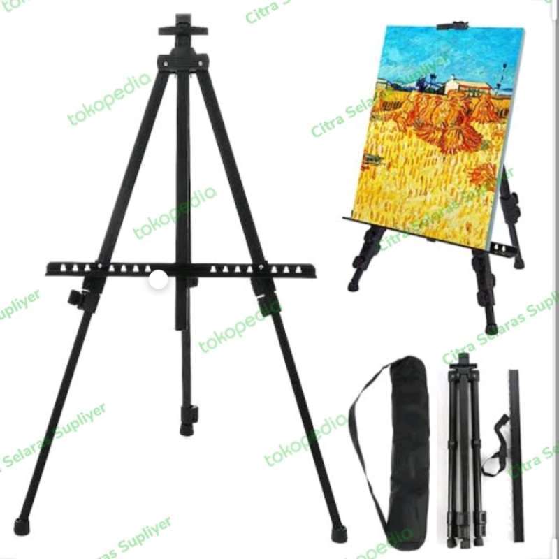 Promo Stand Lukis Standar Holder Papan Kanvas Lukisan Easel Melukis ...