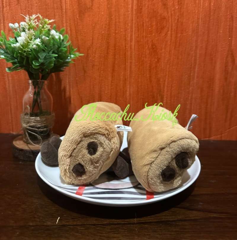 Jual Jellycat Amuseable Pain Au Chocolat / Boneka Roti Coklat di Seller ...