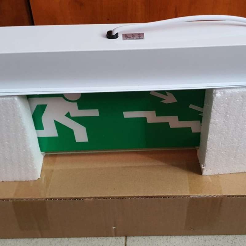 Promo lampu emergency exit tangga sign inbow Diskon 9% di Seller ...