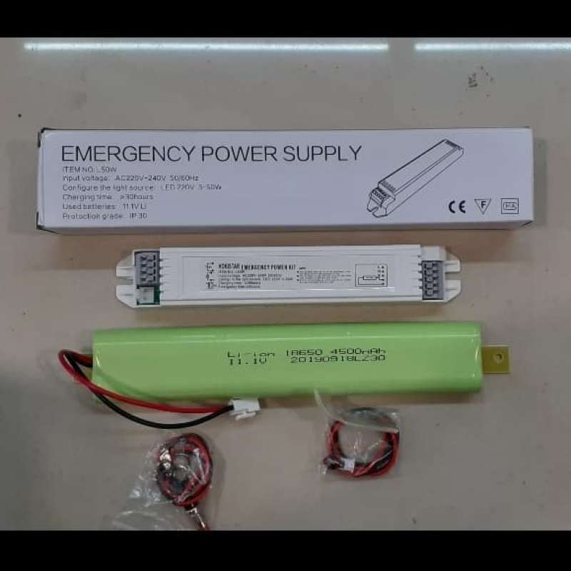 Jual Trafo Emergency Set/baterai Powerpack Untuk Lampu Led (udah Di Set ...