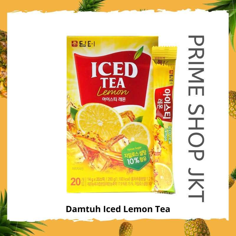 Jual Damtuh Iced Tea Lemon Korea 1 Box Lemon Ice Tea Serbuk Teh Lemon ...