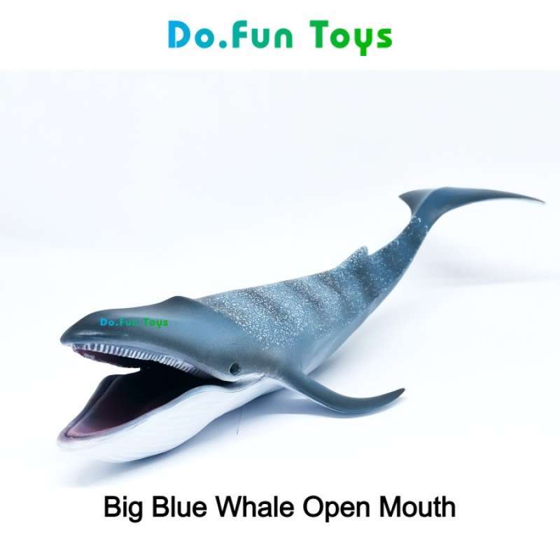 Promo Big Blue Whale Open Mouth Figure/Miniatur Ikan Paus Biru Mulut ...