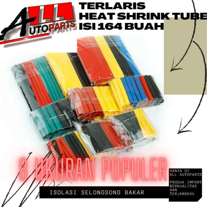 Jual Heatshrink Isolasi Kabel Selongsong Bakar Insulator Selang 164 Pcs ...