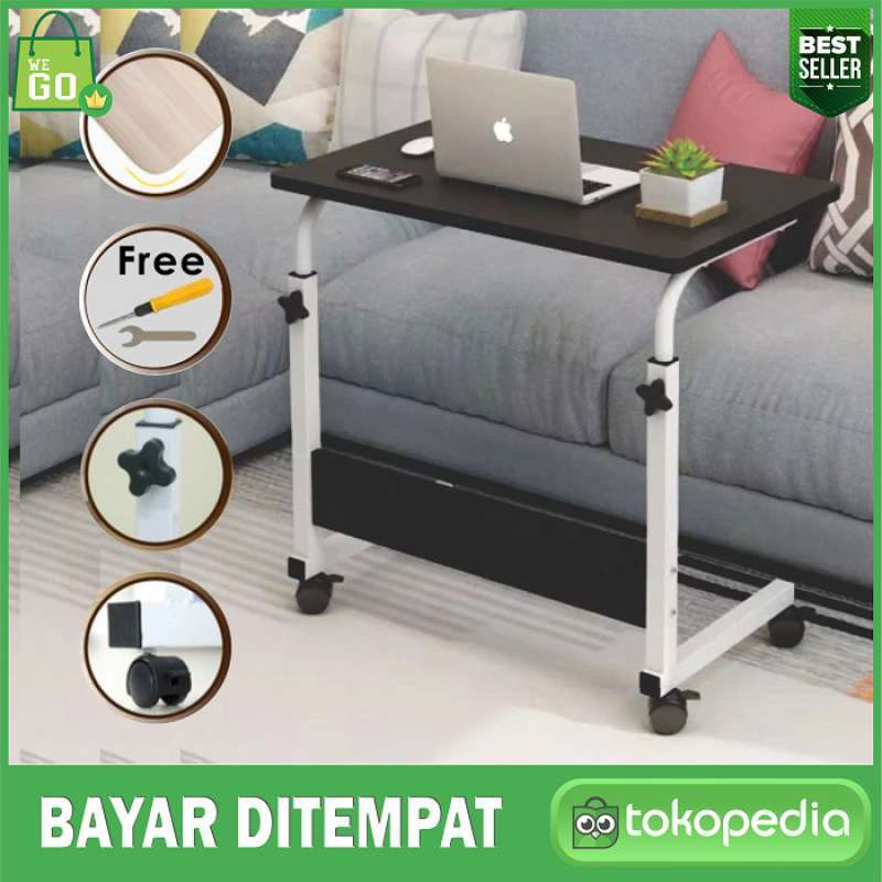 Promo Meja Laptop Roda Standing Desk Adjustable Meja Laptop Portable ...
