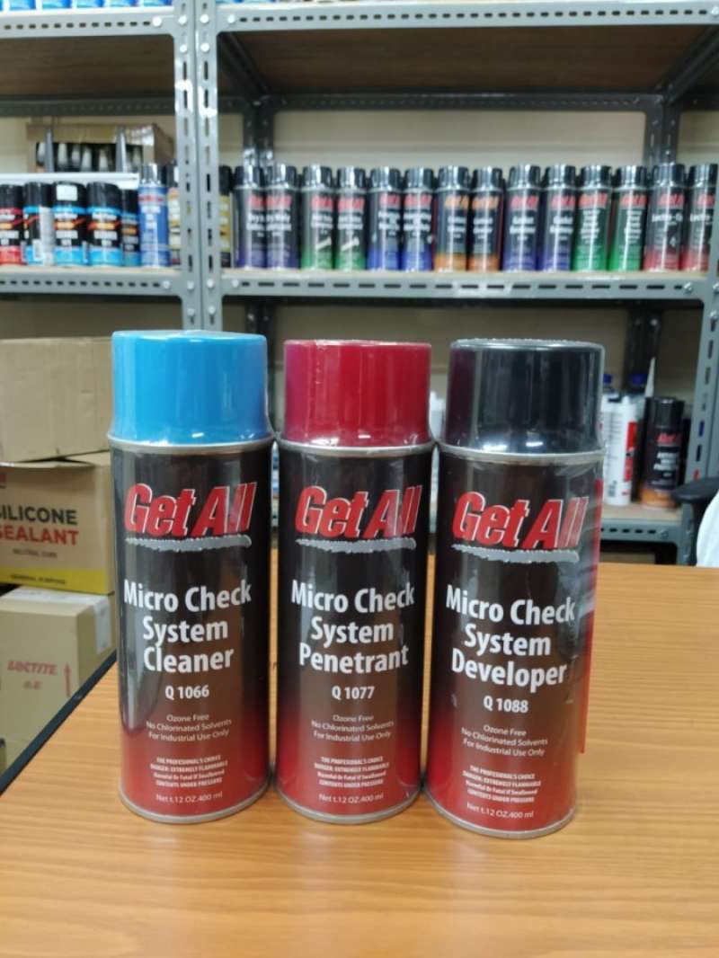 Promo GET ALL MICRO CHECK SYSTEM 1 SET CLEANER, PENETRANT, DEVELOPER ...