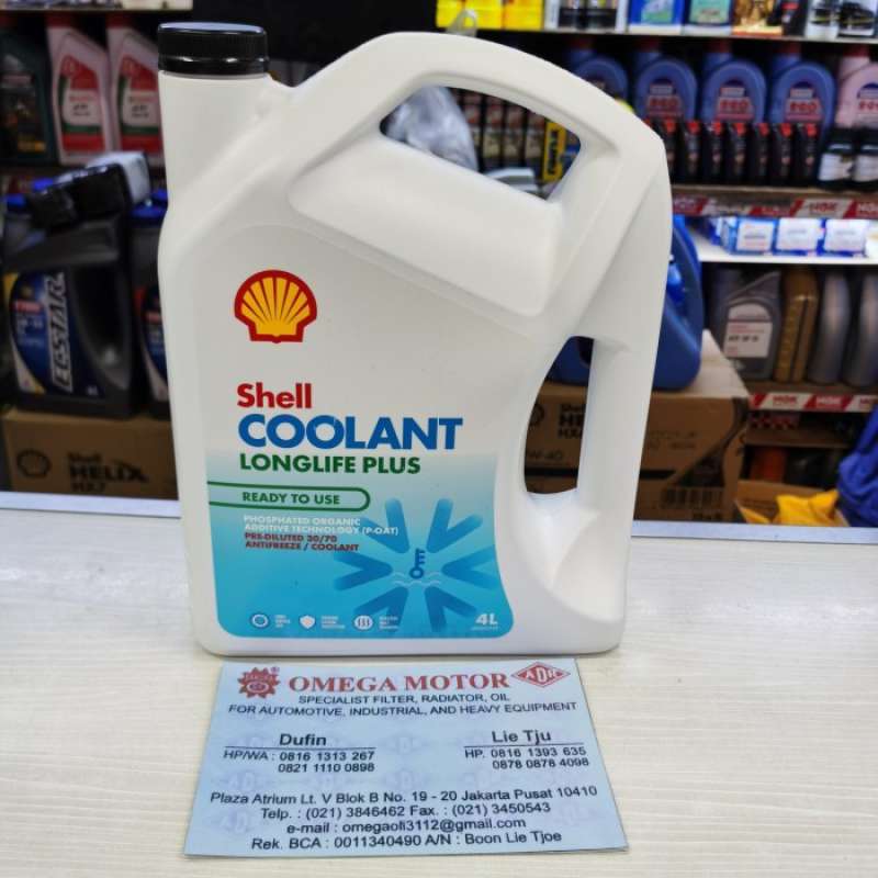 Promo shell coolant longlife plus (4liter) original asli 100% Diskon 23 ...