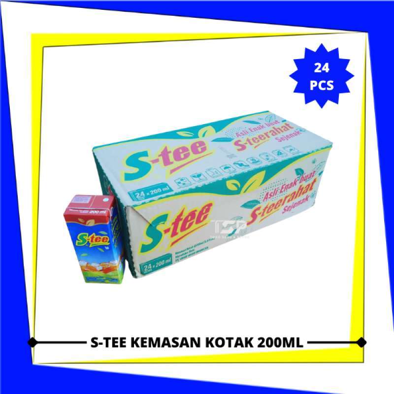 Jual S-TEE Minuman Teh Kemasan Kotak 200ml x 24 pcs (1 Karton) di ...