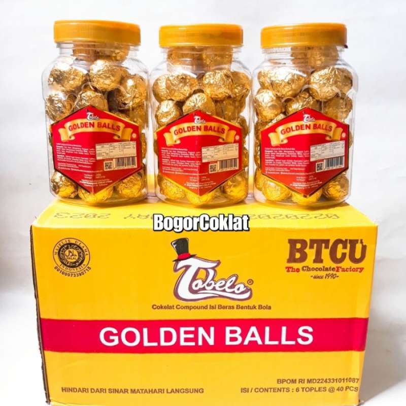 Promo Coklat Tobelo Golden Balls Dus Isi 6 Toples Diskon 23% di Seller ...