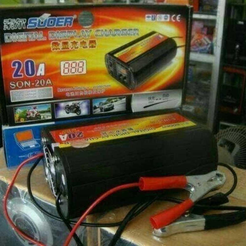 Promo charger accu suoer-20a automatic Digital original suoer Diskon 23 ...