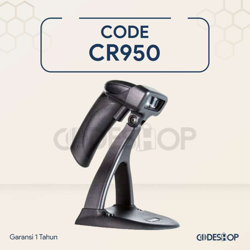 Jual Scanner Barcode Code CR950 1D & 2D Imager QR Code USB di Seller ...