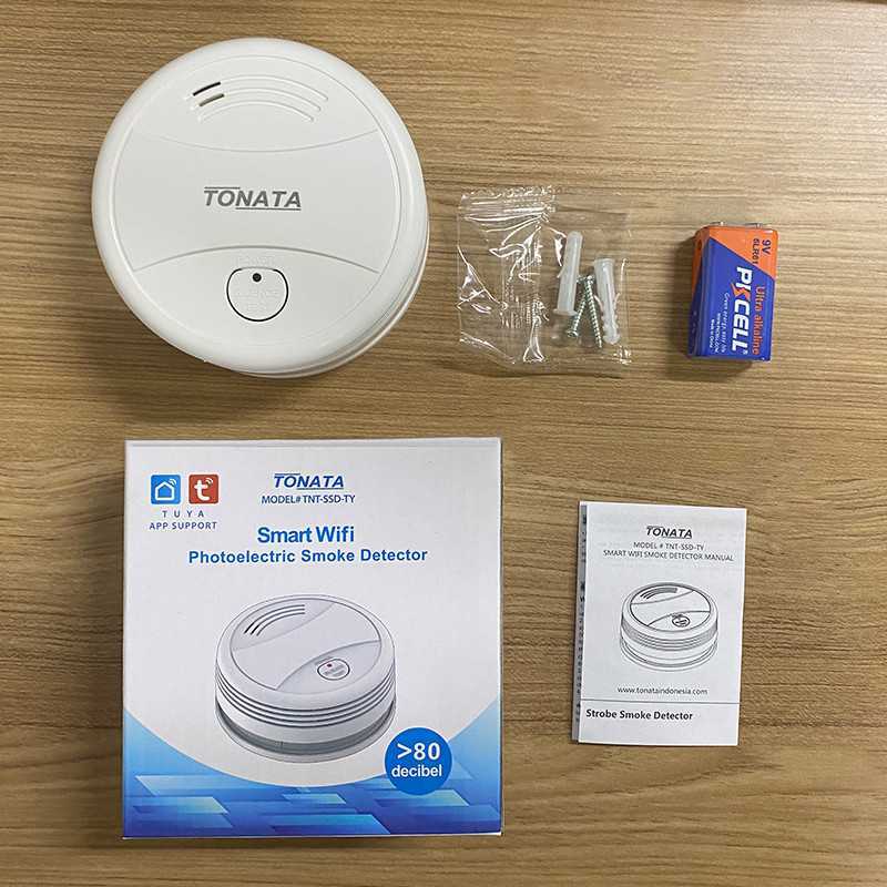 Jual Smart Wifi Smoke Detector / Photoelectric Standalone / Pendeteksi ...