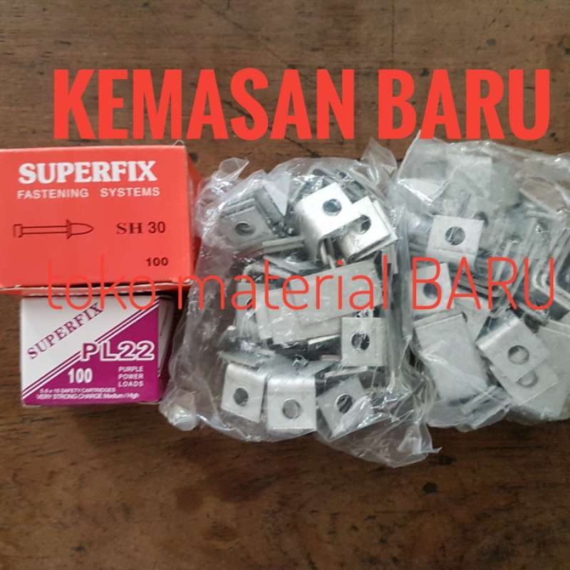 Promo superfix paku ramset - mesiu - angle clip 100 pcs Diskon 10% di Seller Baruna Jaya Shop ...
