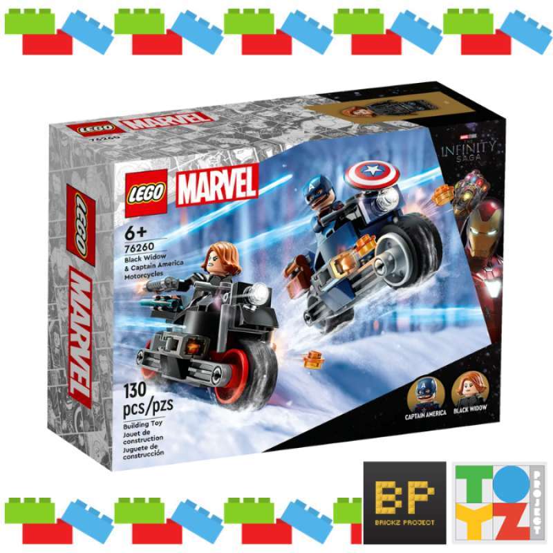 Jual Lego 76260 Marvel - Black Widow & Captain America Motorcycles Di ...