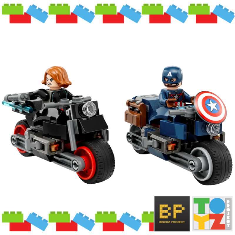 Jual Lego 76260 Marvel - Black Widow & Captain America Motorcycles Di ...