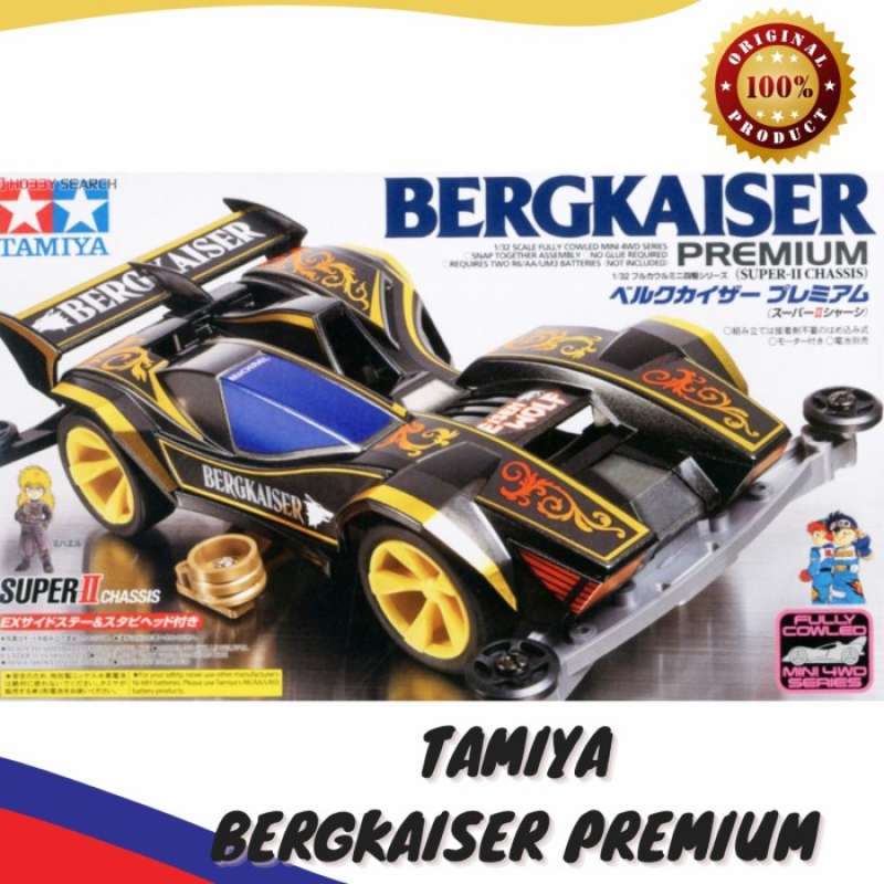 Promo Tamiya Original Bergkaiser Premium Lets And Go Mini 4Wd Free ...