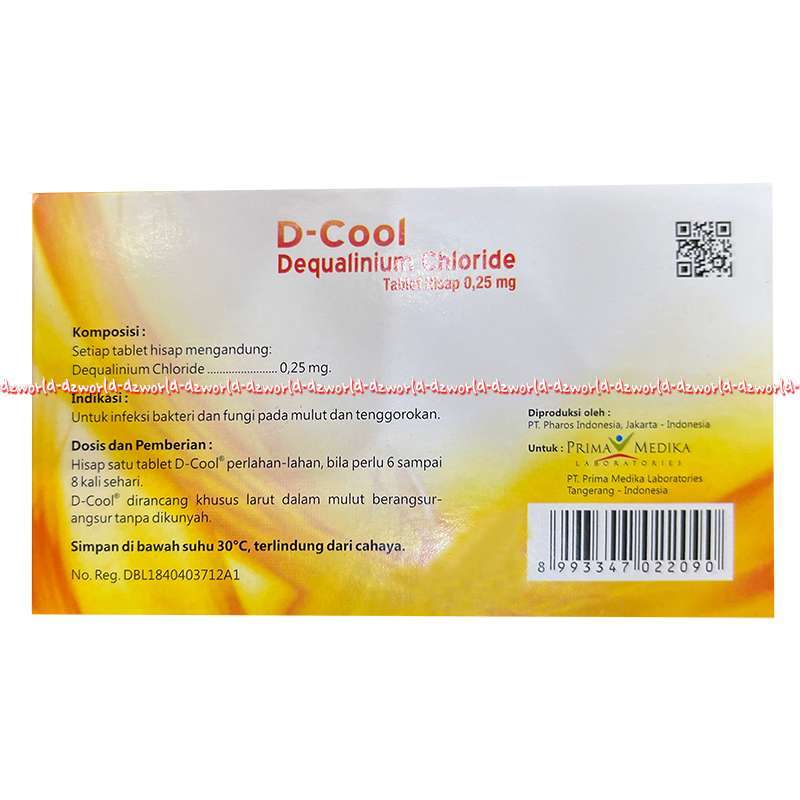 Jual D-cool Dequalinium Chloride 2blister Tablet Hisap Radang Pelega ...