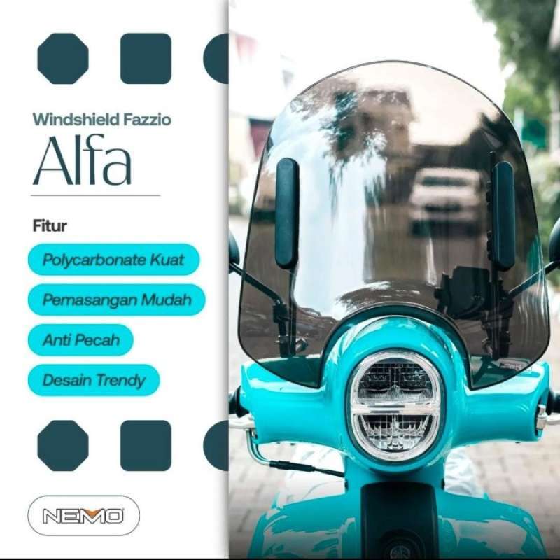 Promo Winshield Visor Tipe Alfa Yamaha Fazzio Kaca Depab Fazzio Diskon ...